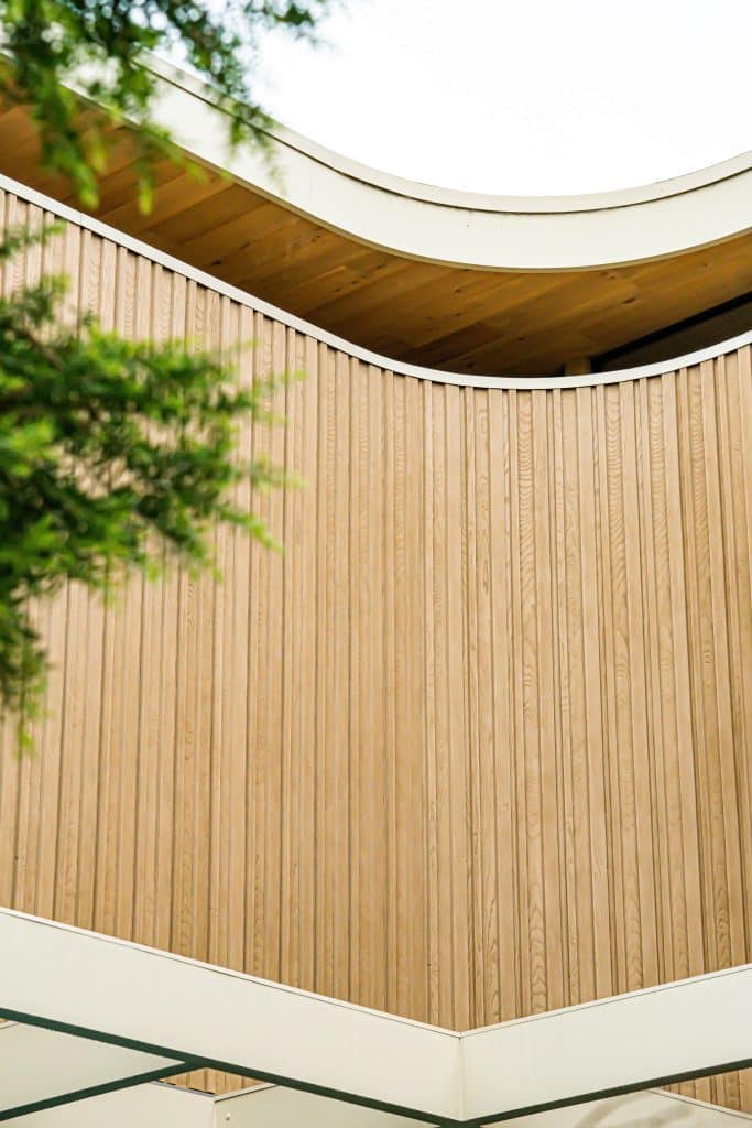 A bold wall cladding choice for this coastal home